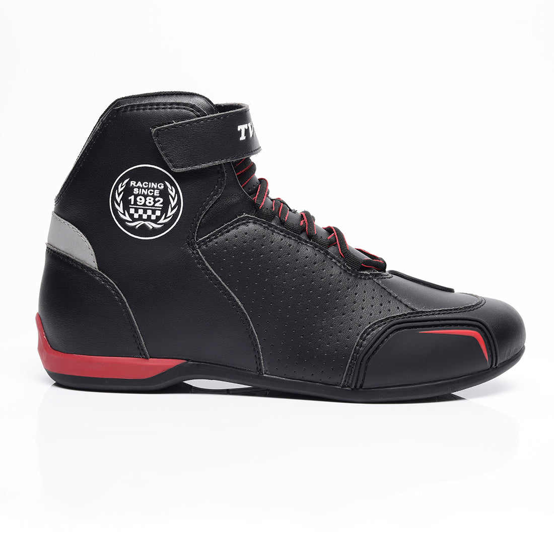 TVS Riding Shoes - Ankle Length Black for Ultimate Comfort