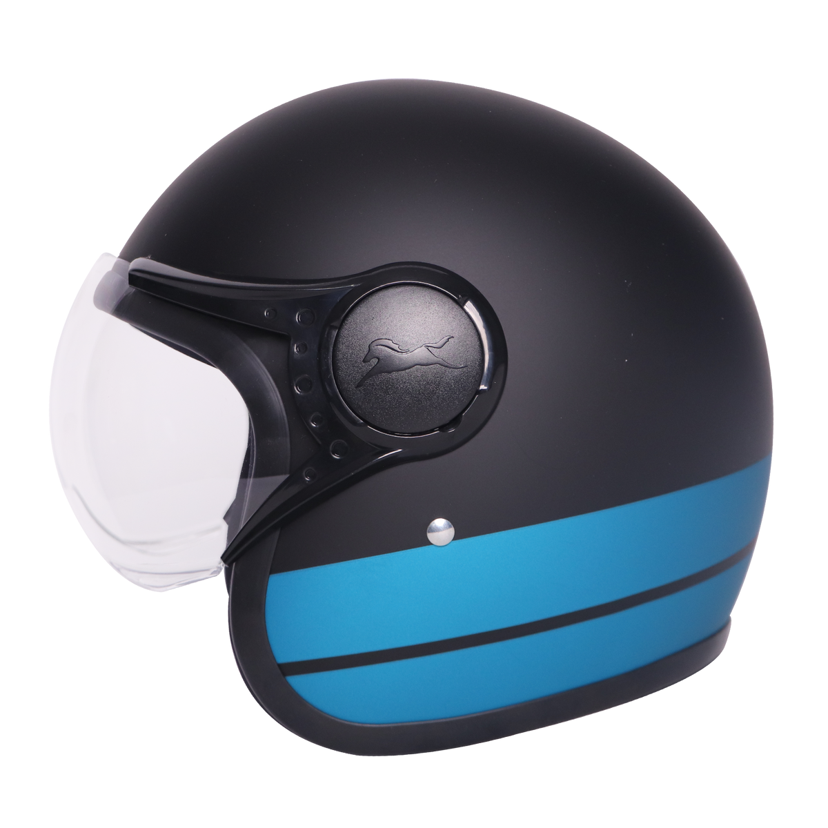 TVS J110 Half Face Helmet, Dawn Blue Matte