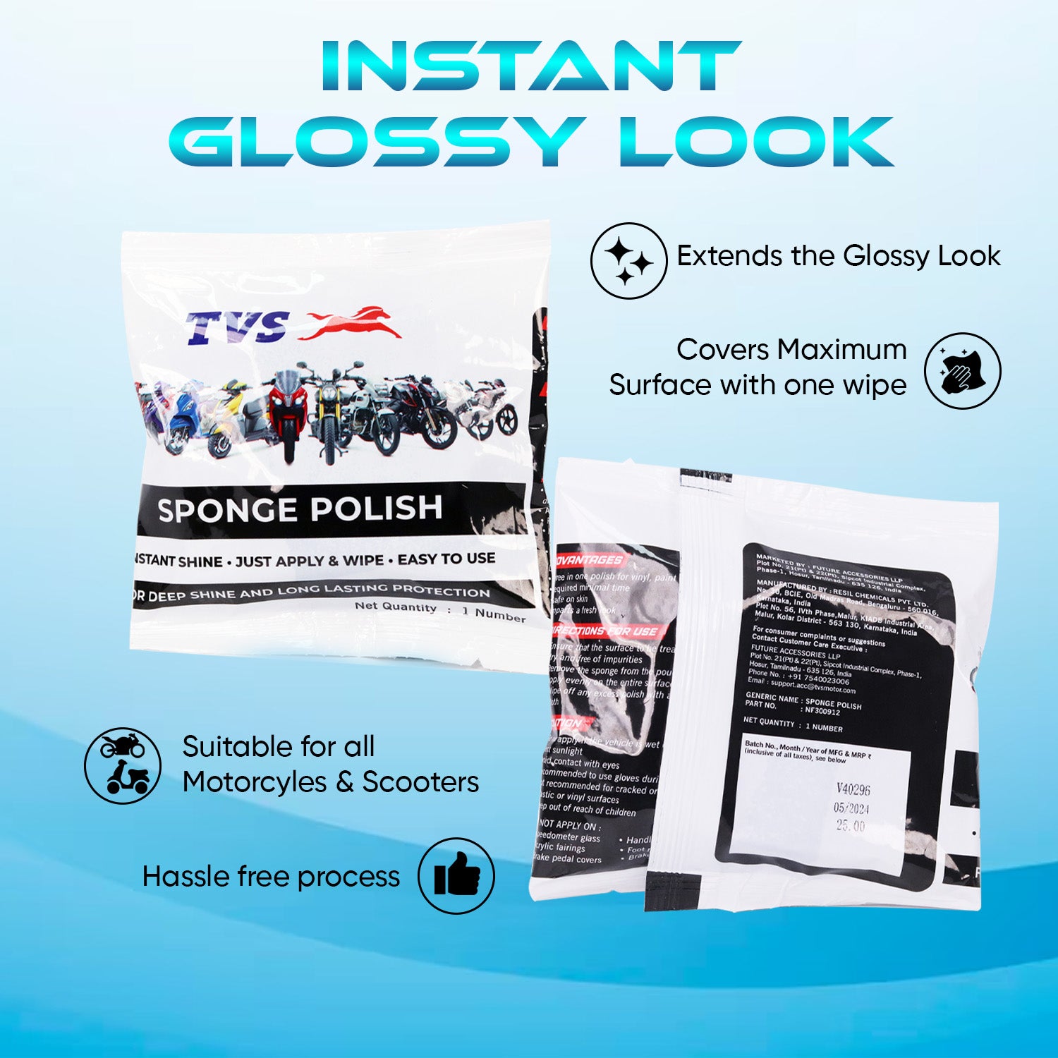 Sponge shine Online at Best Prices | TVS Motor Company