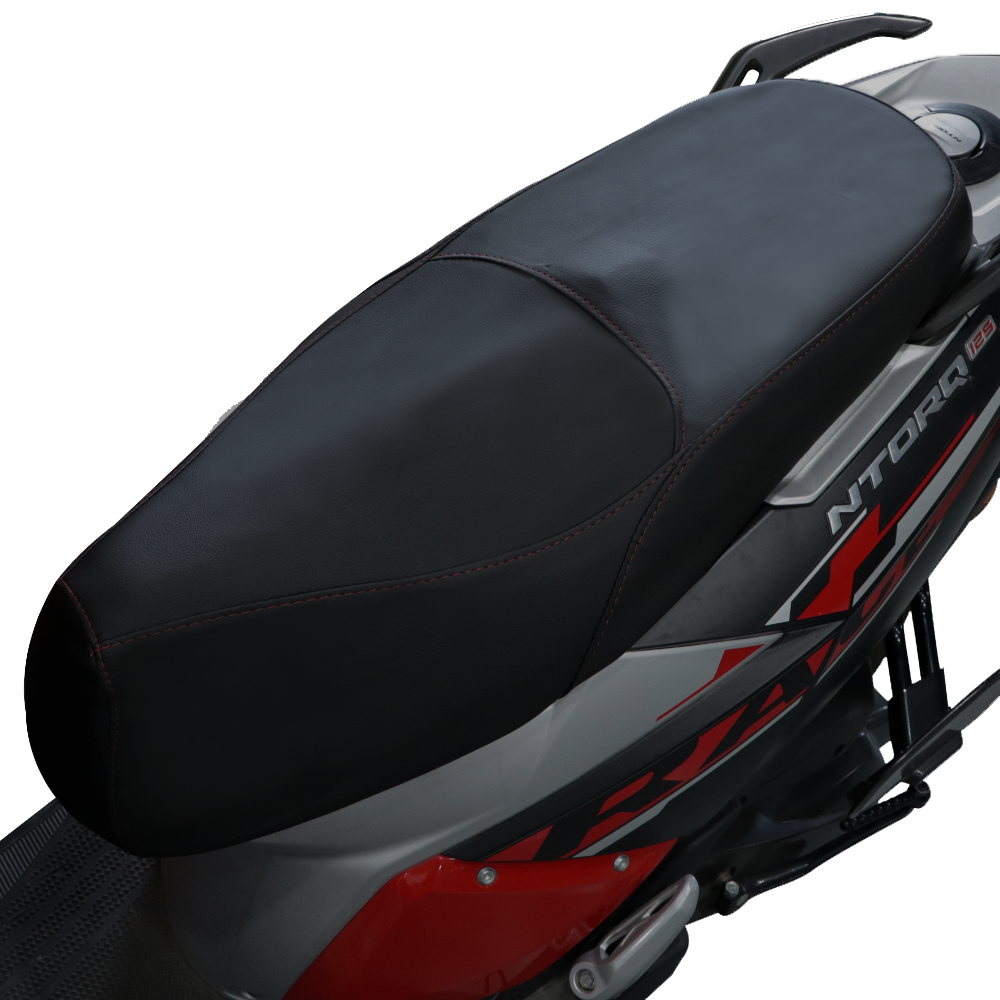 TVS NTORQ Black Eco Seat Cover - Durable & Comfy