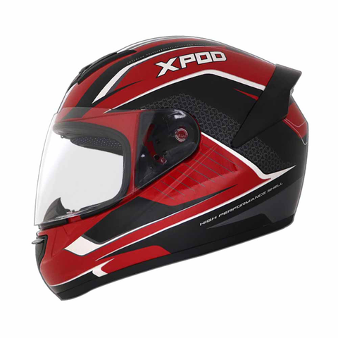 TVS XPOD Aerodynamic Helmet for Men- ISI Certified, Ultrawide Visor ...