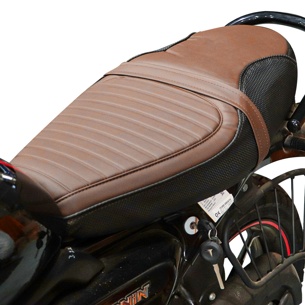 TVS Ronin Brown Seat Cover - Premium Ride Luxury
