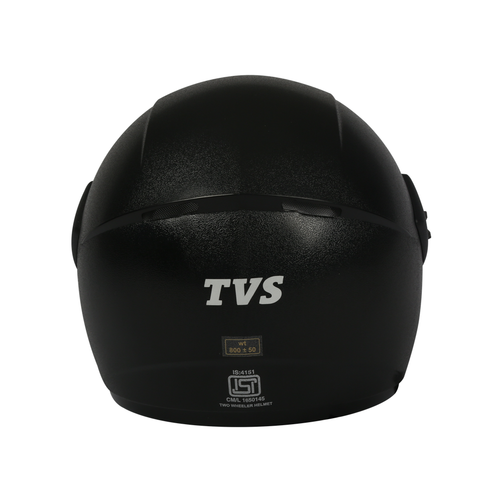 TVS Helmet Full Face Black ZE Online at Best Prices | TVS Motor Company