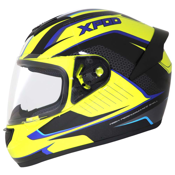 TVS XPOD Aerodynamic Helmet for Men- ISI Certified, Ultrawide Visor ...